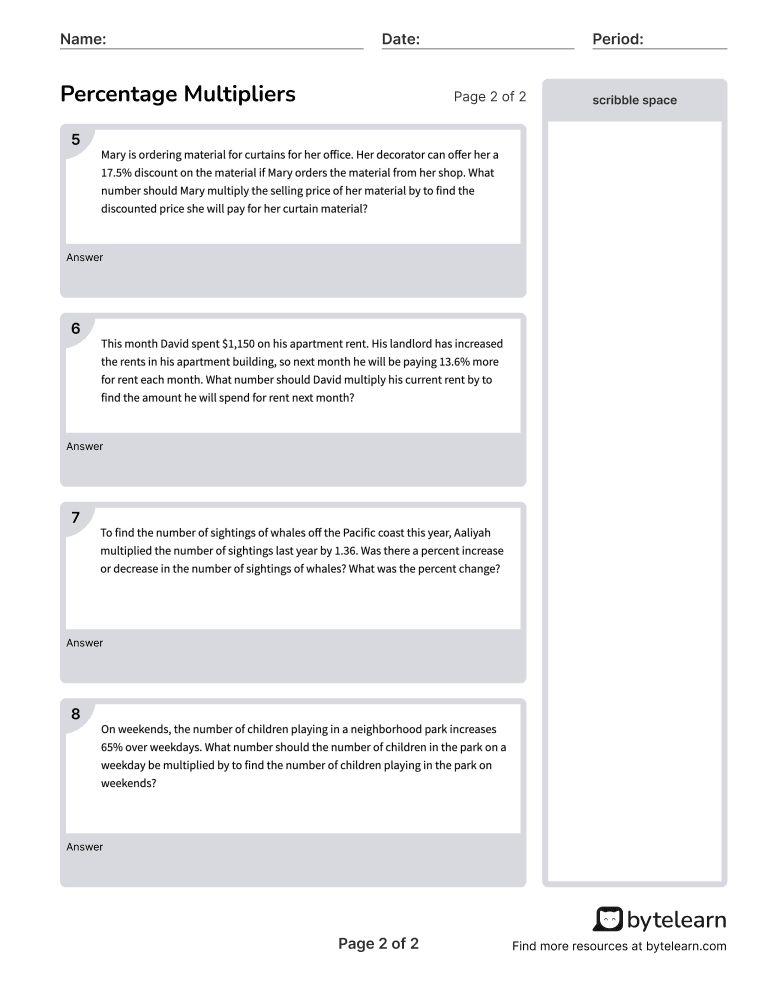 Unit Multiplier Worksheets Multiplication Grids